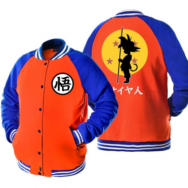 Orange & Blue Collection 2019 DBZ Print Son Goku Bomber Jacket | DBZ Shop